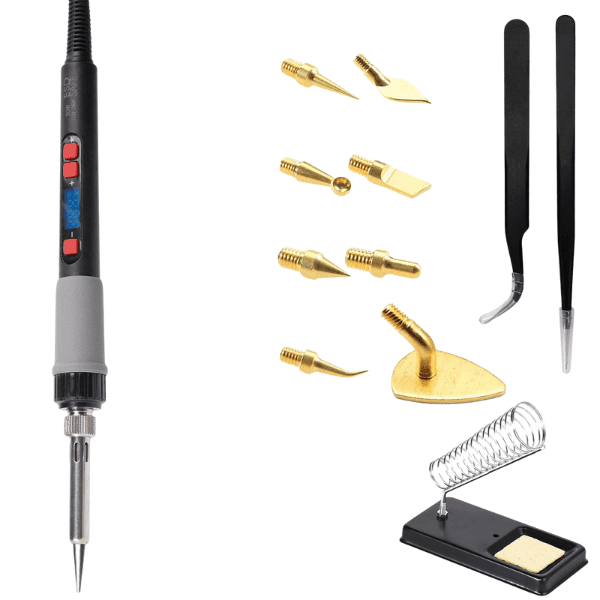 80 W Soldering Iron Kit – Digital Temperature Control with Accessories ...